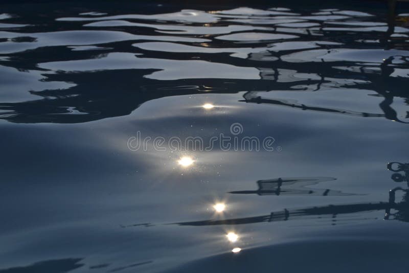 The Sun Reflection on the Water Stock Image - Image of plant, resources ...