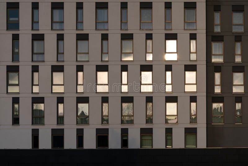 Sun Reflections in the City Stock Image - Image of background ...