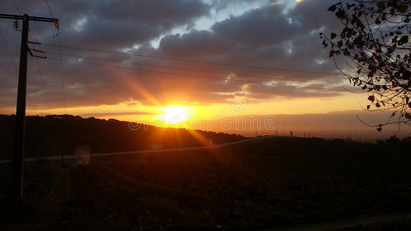 Sun rise stock photo. Image of colors, rise, clouds - 136942058