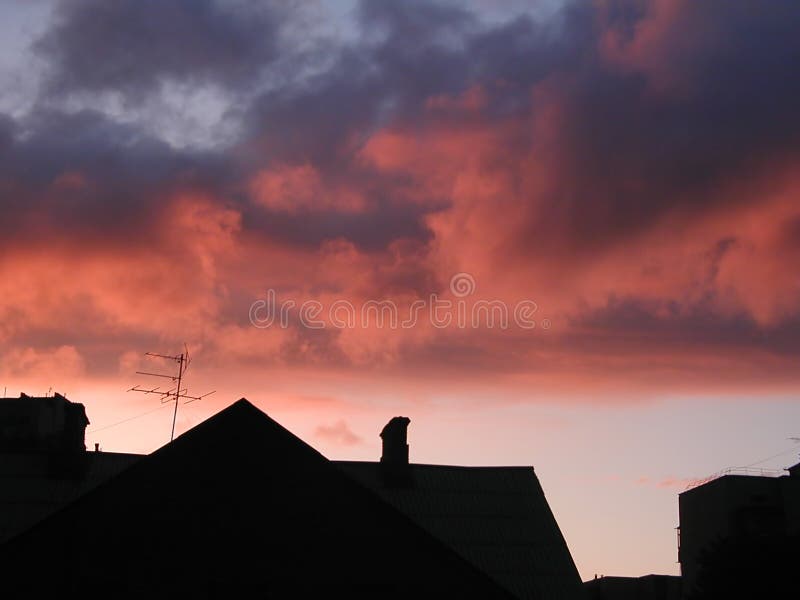 Sun rise in Kiev, Ukraine stock image. Image of crimson - 99114301