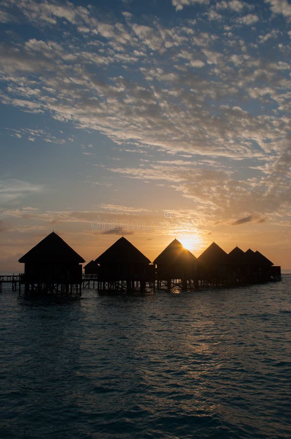 Sun rise in Maldives stock photo. Image of paradise, landscape - 34346606