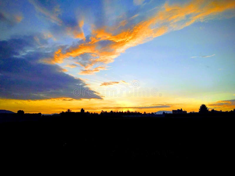 Sun rise stock photo. Image of nature, light, rise, cloudes - 123608310