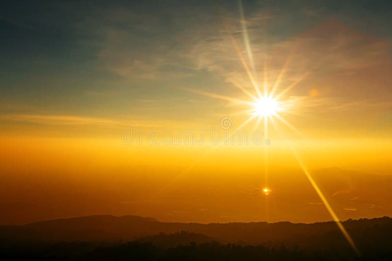 The Sun Rise in the Morning Stock Image - Image of outdoor, heart ...