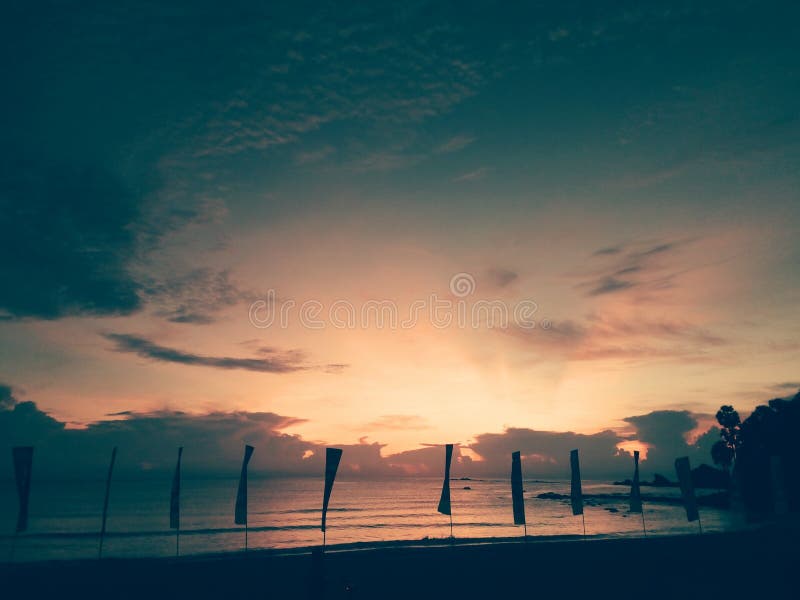 Sun Rise in the Morning at Beach Stock Photo - Image of trincomalee ...