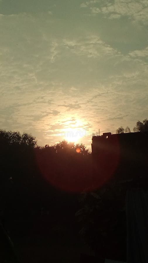 Sun rise stock image. Image of rises, suraj, surya, rise - 102735667