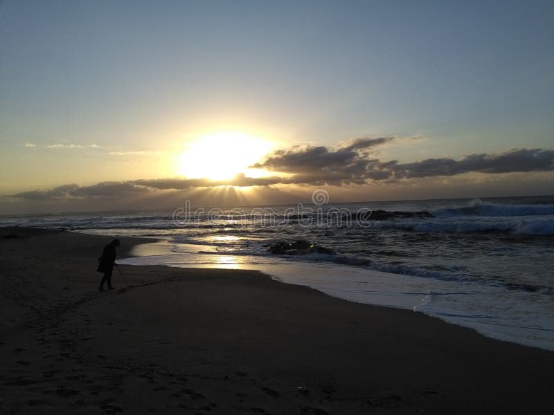 Sun rise stock image. Image of rise, view, beach, ocean - 90279971