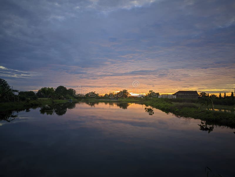 The Sun Rises on the Eastern Horizon Stock Photo - Image of view ...
