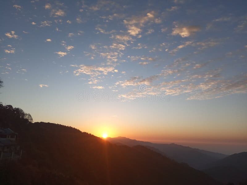 Sun Rises Good Morning India Stock Image - Image of rises, good: 169128933