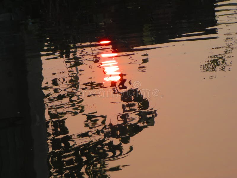 Sun Rises and Lake and Natural Beauty Stock Photo - Image of natural ...