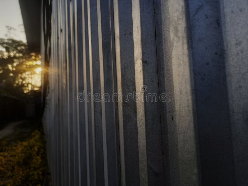 The Sun Rises from the Other Side of the Wall Stock Image - Image of ...