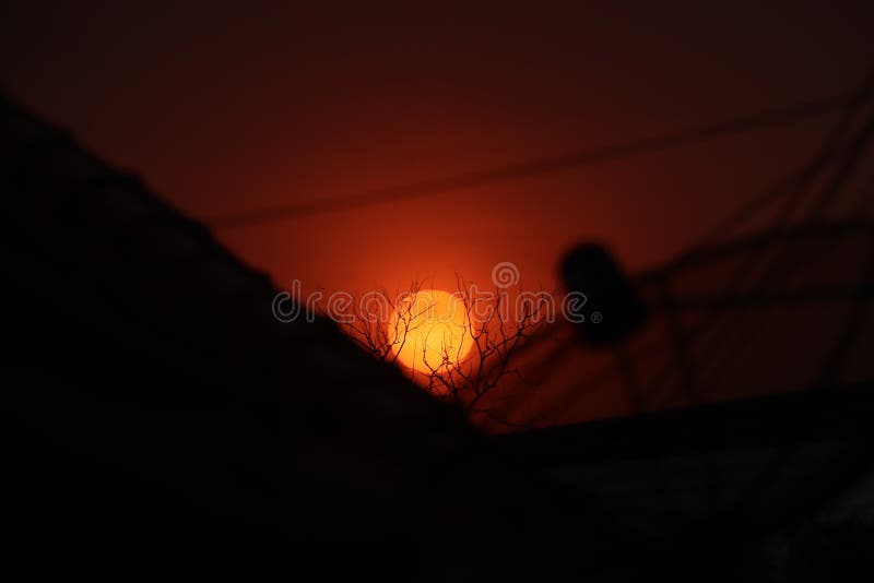 Sun rises and sunset. stock image. Image of nature, reflection - 170779455