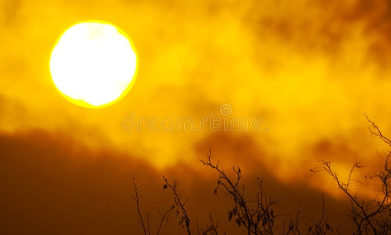The Sun Rising through the Clouds Stock Photo - Image of paradise ...