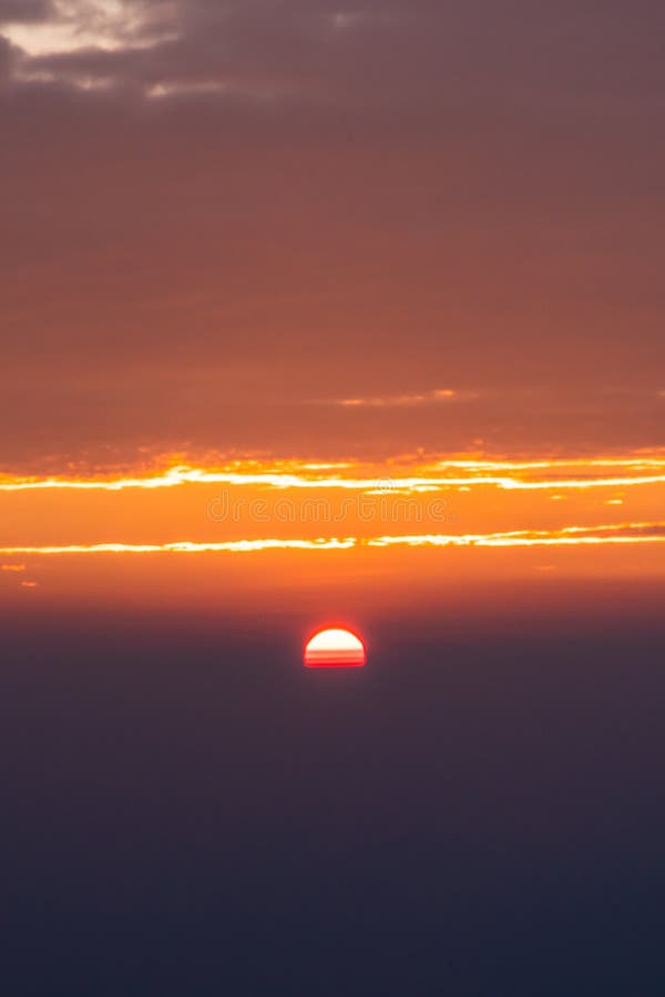 The Sun is Rising from the Horizon Stock Photo - Image of nature ...