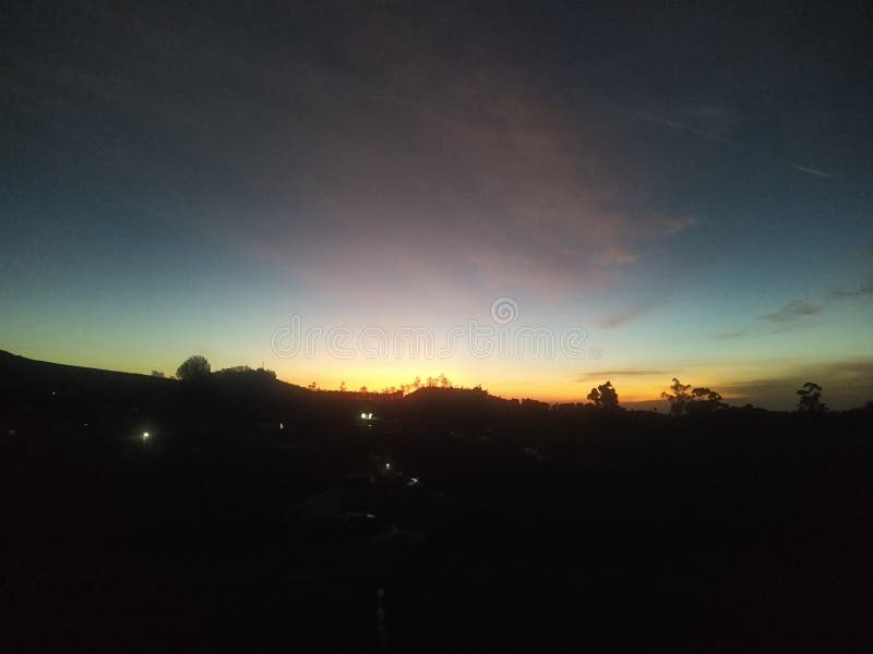 Sun rising at morning . stock image. Image of night - 228015867