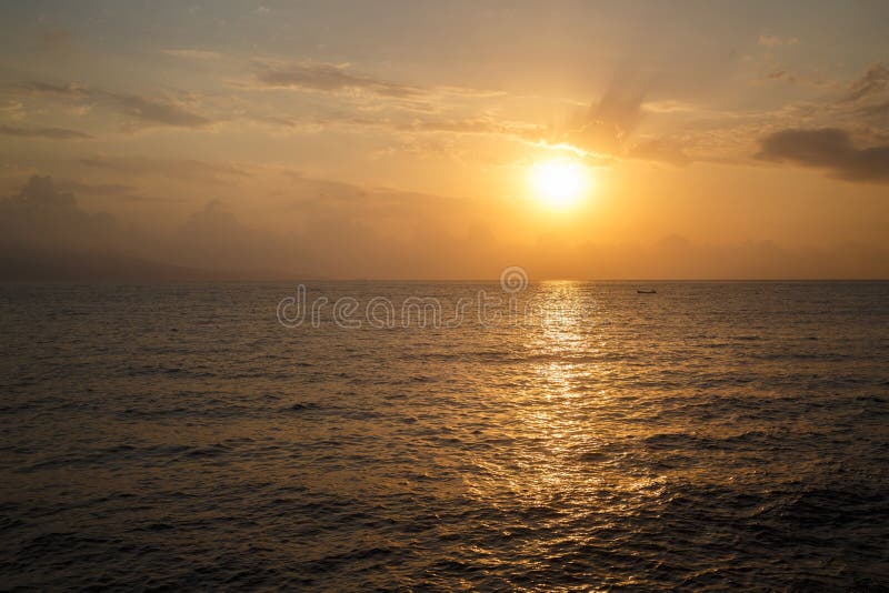 The Sun Rising Over the Sea Stock Photo - Image of season, coast: 47262358
