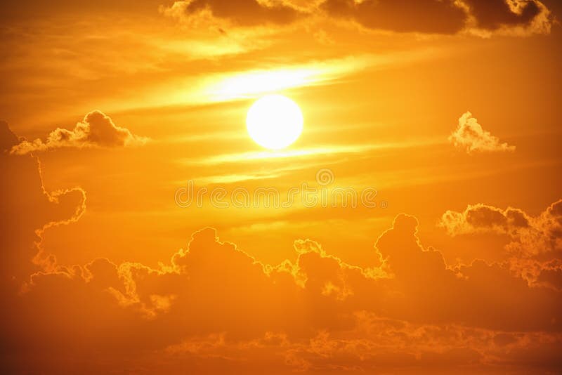 Sun rising over clouds. stock photo. Image of sunrise - 2045218