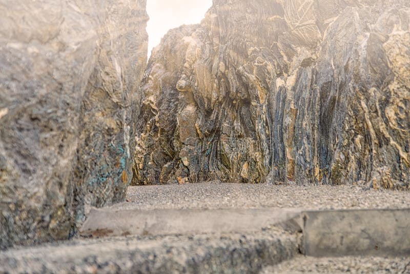 Sun through rocks stock image. Image of narrow, rocks - 121355325