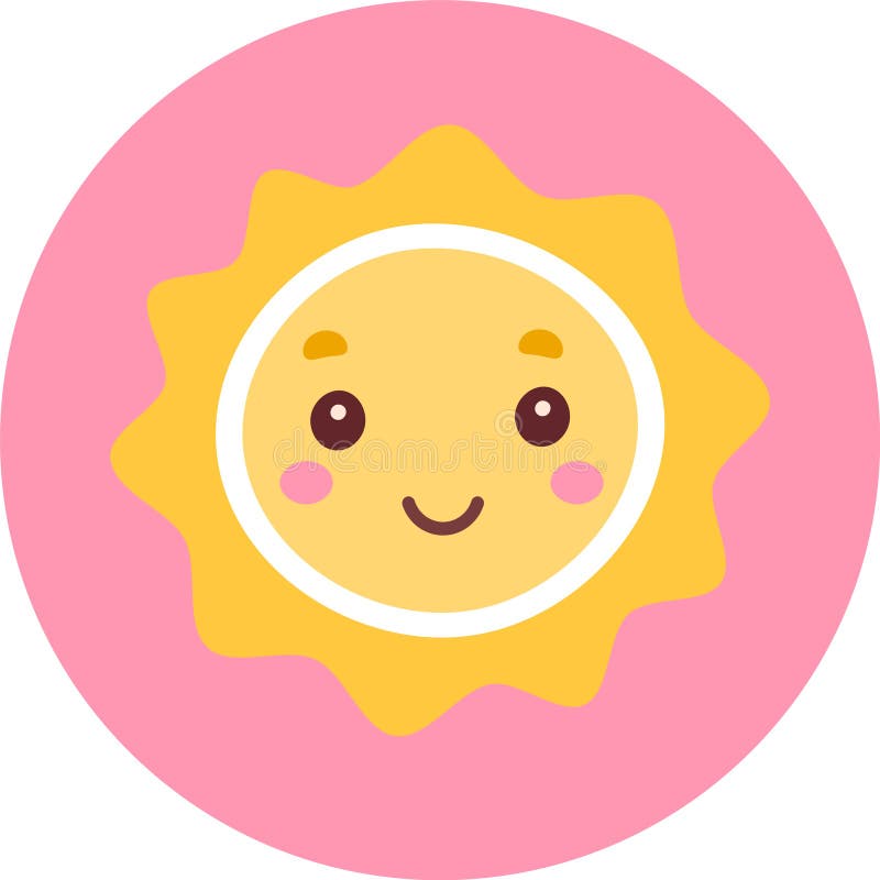 Sun Round Badge stock vector. Illustration of design - 285788162