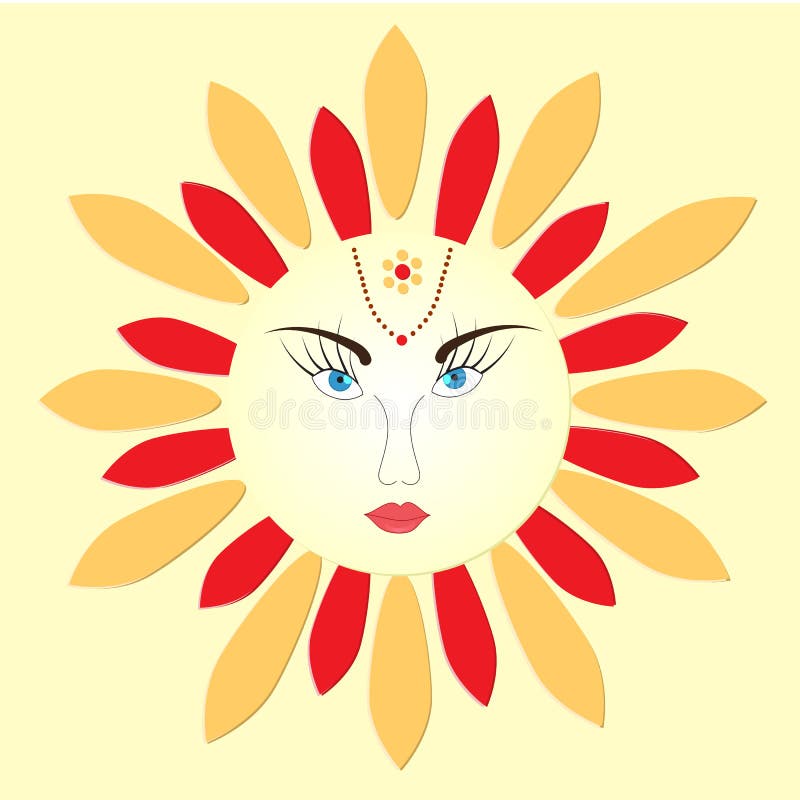 Sun - Russian Symbol Holiday Spring Shrovetide Stock Vector ...