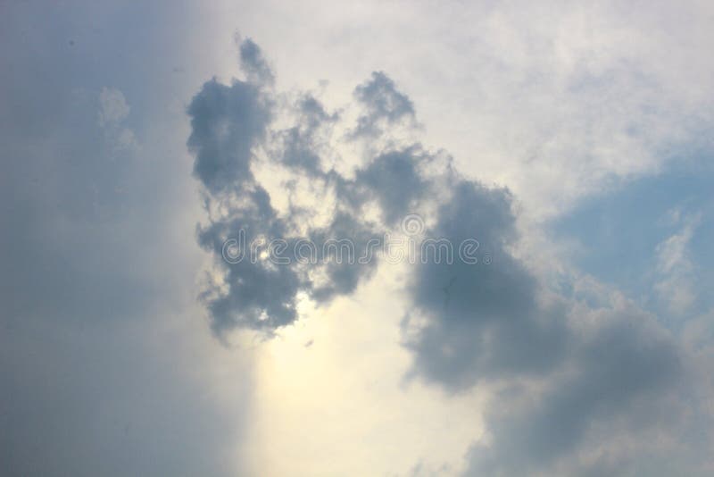 The Sun S Clouds Have a Little Bit of Light Stock Photo - Image of ...