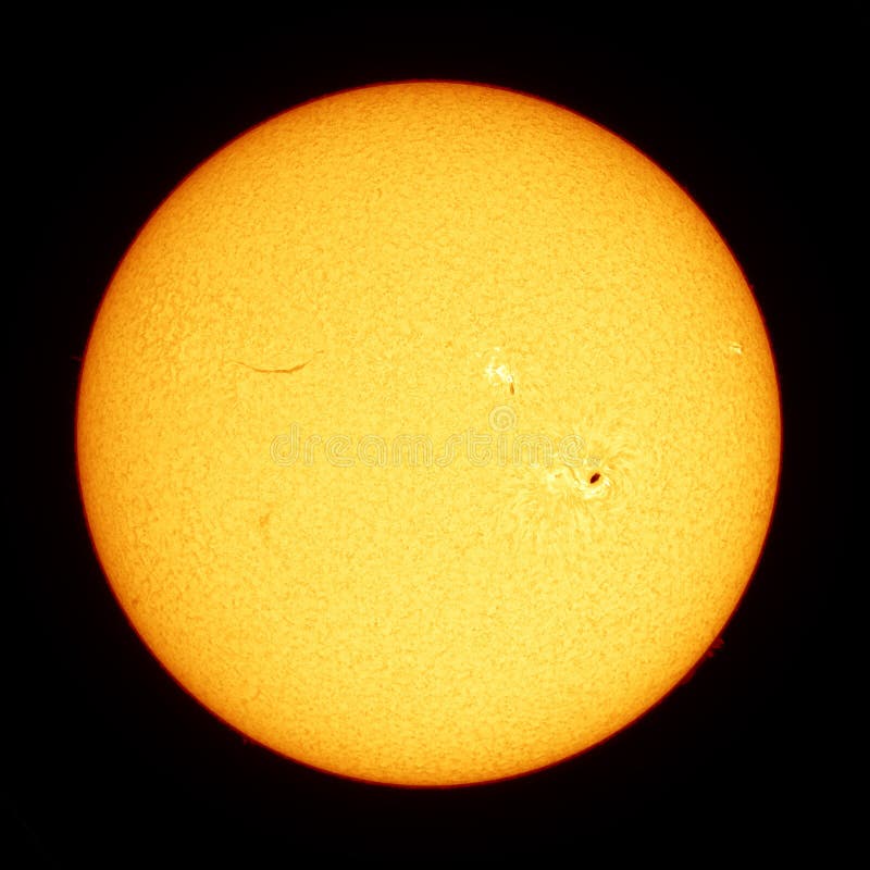 The Sun in H-alpha stock image. Image of image, atmosphere - 30474537