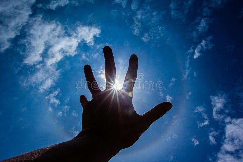 The Sun`s Radius from Optical Phenomenon Stock Photo - Image of ...