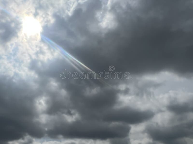 The Sun S Rays in the Form of a White Circle Emit Bright Light from ...