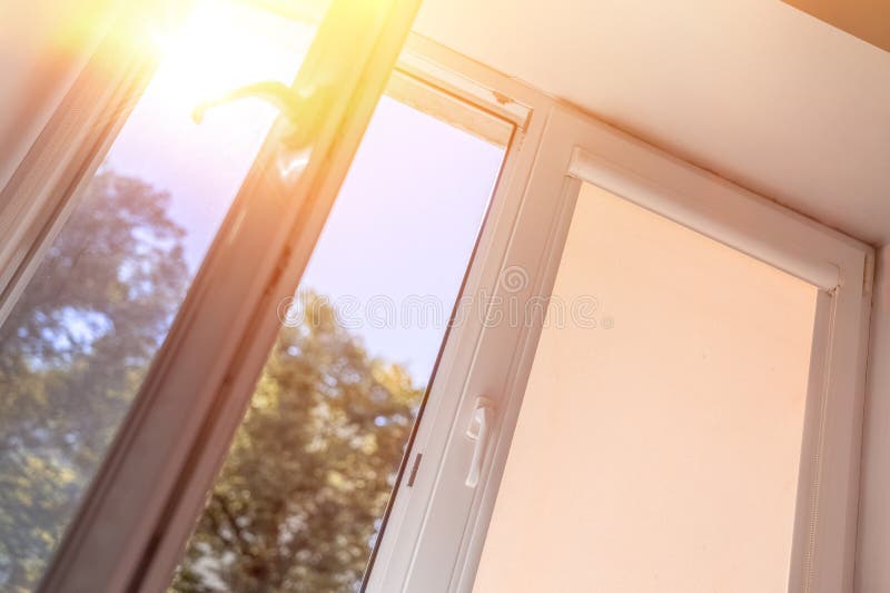 The Sun S Rays Penetrate through the Open Window in the House on a ...