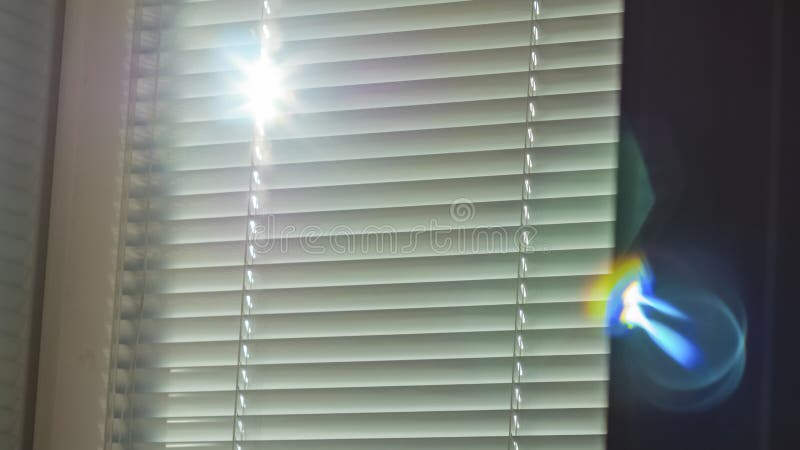 The Sun`s Rays Shining through Blinds Stock Photo - Image of curtain ...
