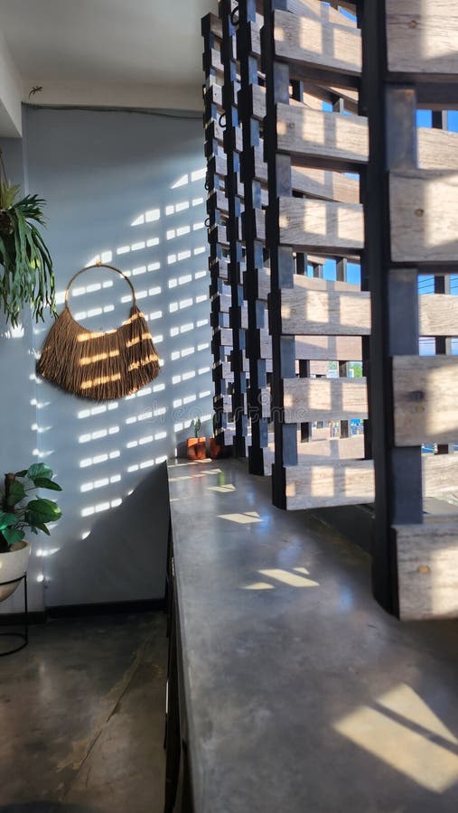 The Sun& X27;s Shadow through the Wooden Window?? Stock Image - Image ...