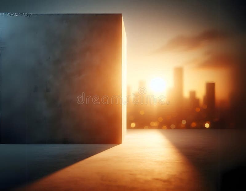The Sun& X27;s Shadows Hit the Building Stock Image - Image of orange ...