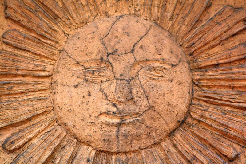 Sun sculpture stock image. Image of surface, mystical - 11167669