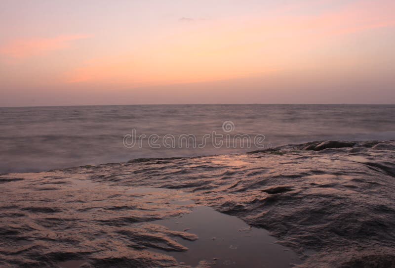 Sun and sea stock image. Image of line, dawn, cloudy - 25175463