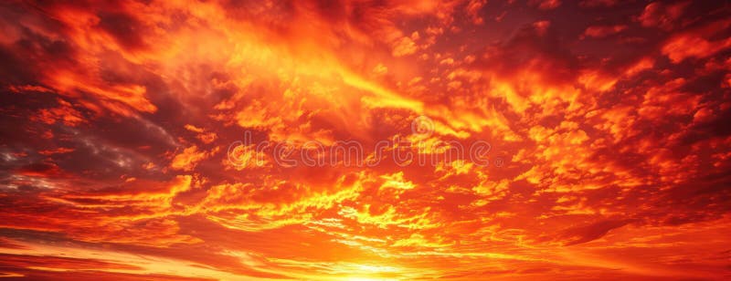 Dramatic Sunset Over Ocean with Clouds Stock Photo - Image of dusk ...