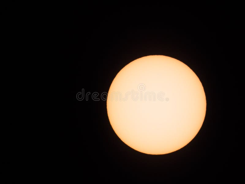 Sun seen with telescope stock photo. Image of space - 136082604