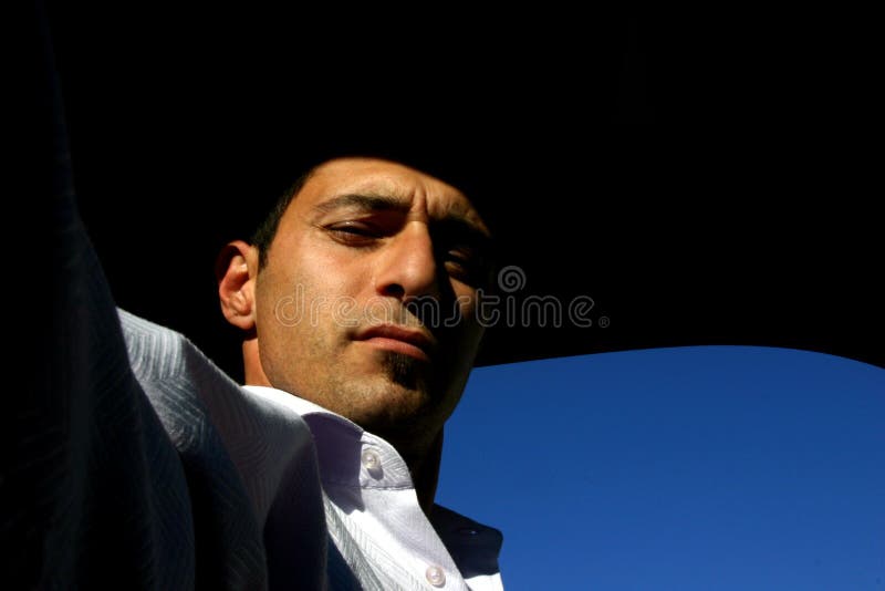 In the Sun - Self Portrait stock image. Image of shoulder - 306835