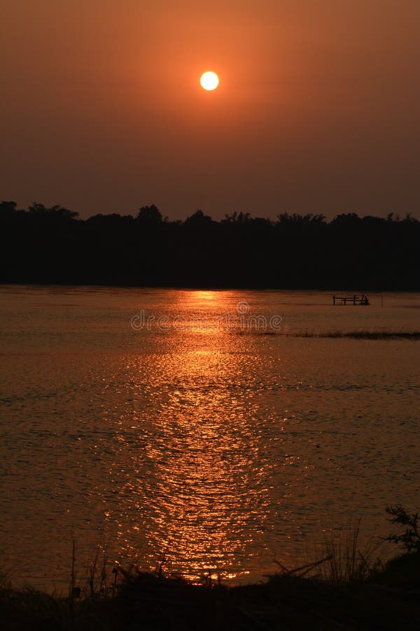 Sun set stock photo. Image of subarnarekha, river, side - 124569568