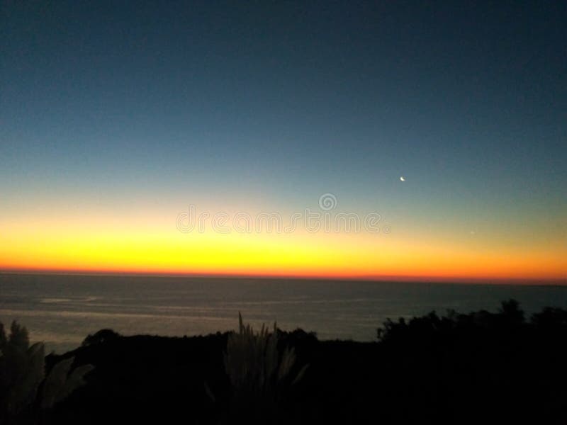 Sun set colors stock photo. Image of colors, moon, nature - 89841448