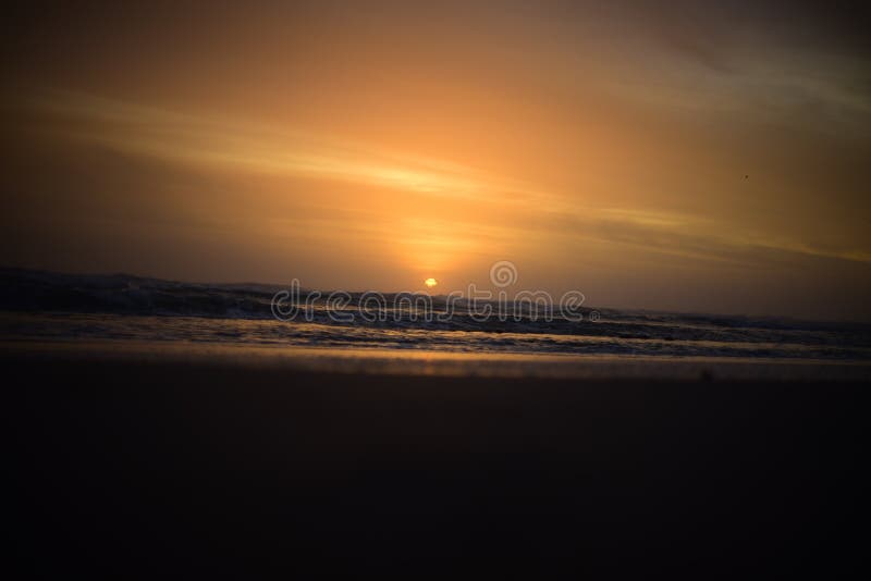 Sun set in Miami stock photo. Image of silent, sence - 160875504