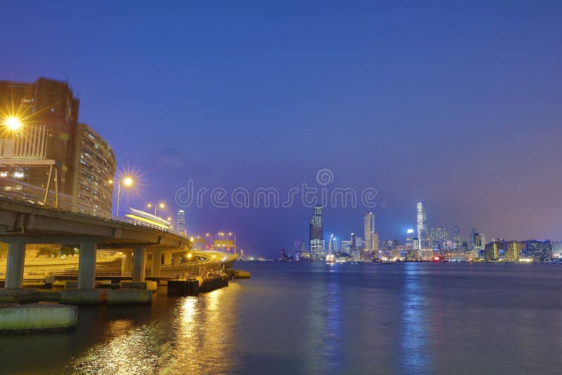 After Sun Set of Pier at North Point Editorial Image - Image of east ...