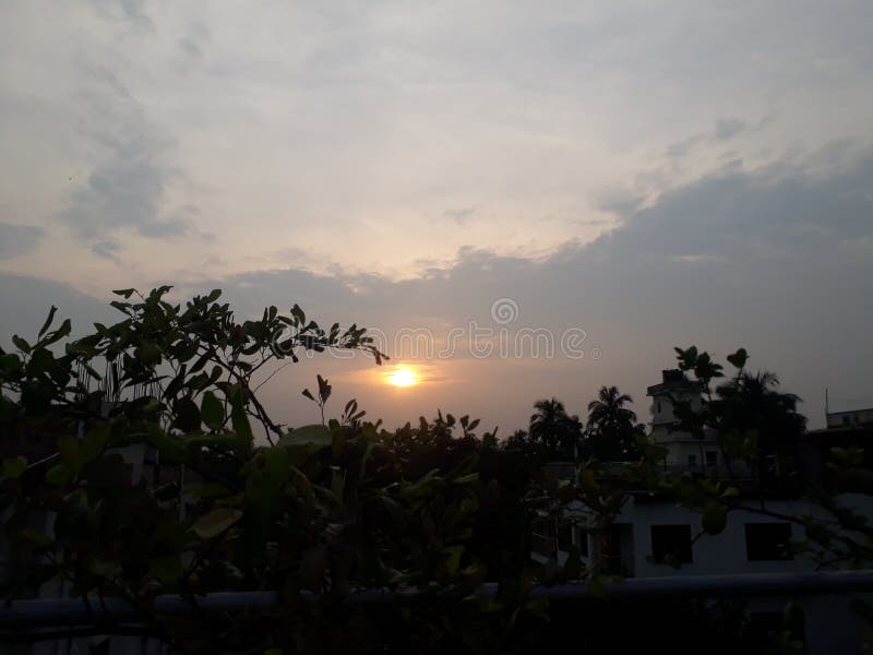 The sun set sky.. stock photo. Image of cloud, dawn - 187532812
