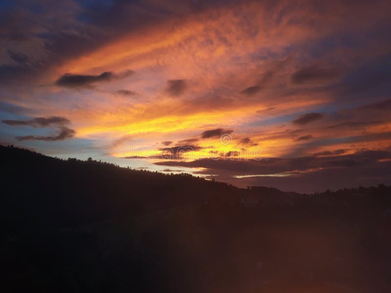 Sun Set View during Summer Season Looking Awesome Stock Image - Image ...