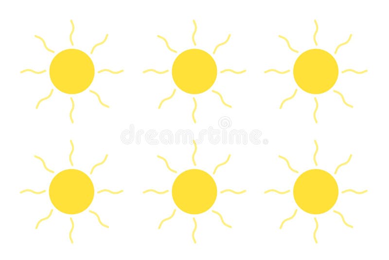 Sun set on a white stock illustration. Illustration of number - 241621076