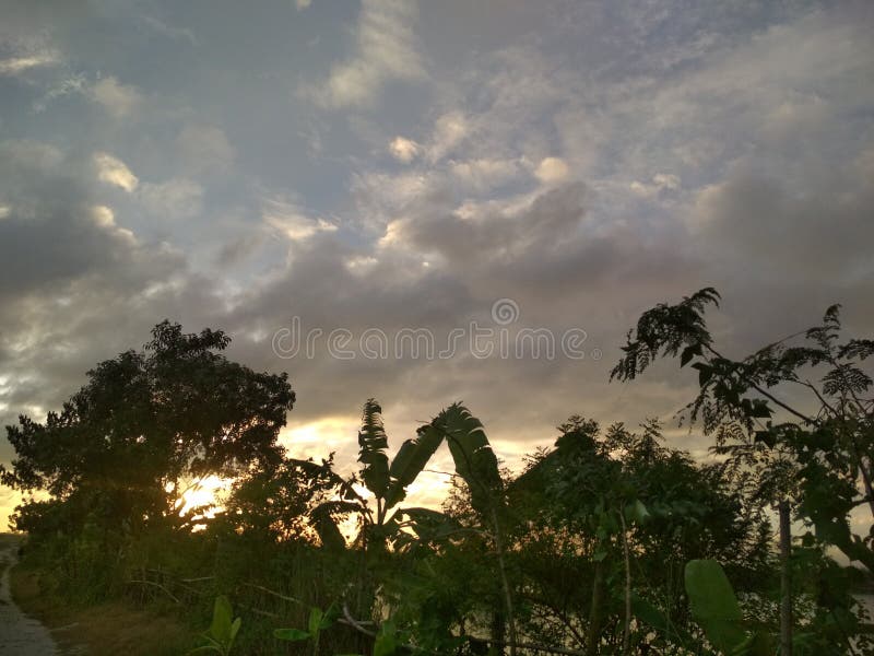 Sun Set of a Wonderful Natural Day. Stock Photo - Image of wonderful ...