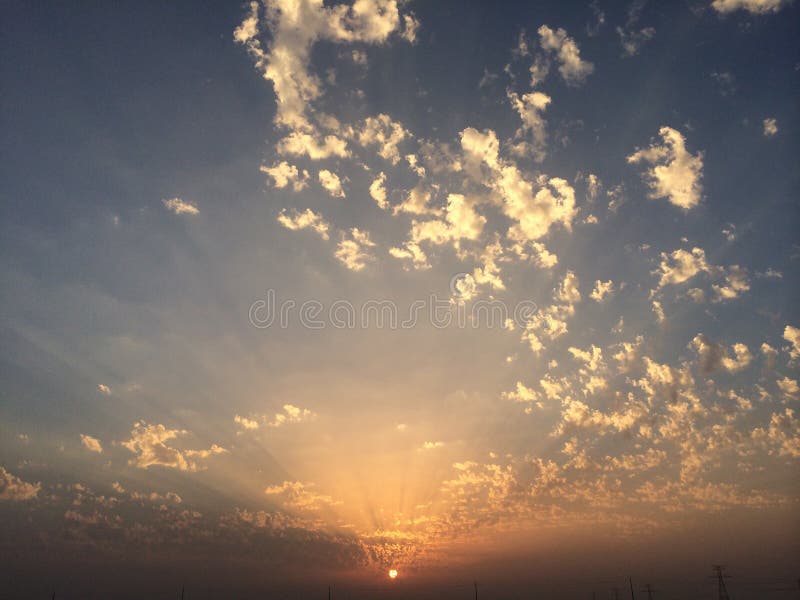 Sun set stock image. Image of sunset, amazing - 42895387