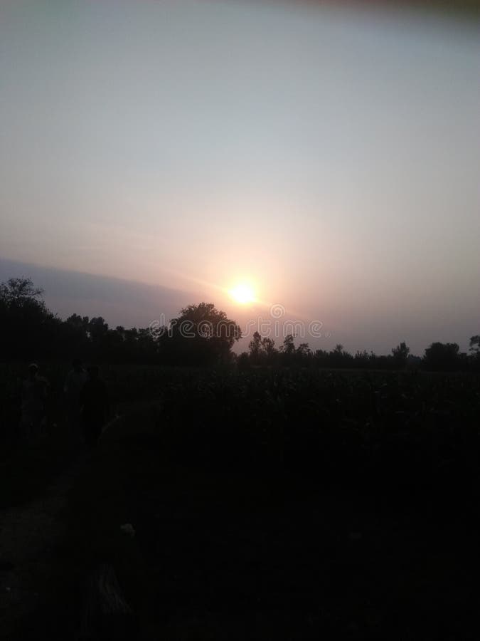 Sunset Time stock image. Image of seting, sunset, timing - 242333461