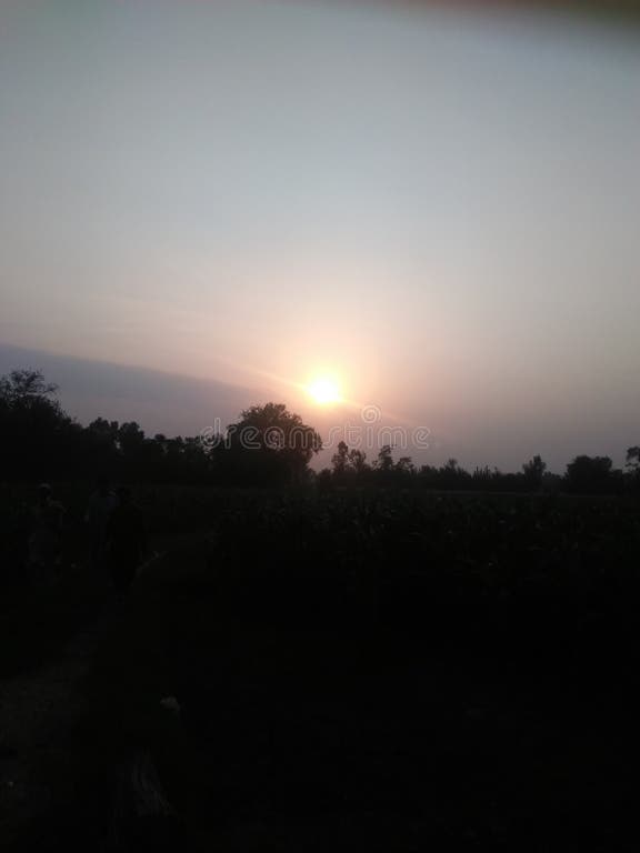 Sunset Time stock image. Image of seting, sunset, timing - 242333461