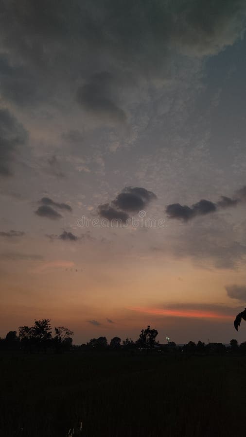 The Sun Sets in the Afternoon Stock Photo - Image of afternoon ...