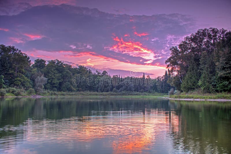 Colourful Sunset at Monora Park Stock Photo - Image of tree, clouds ...