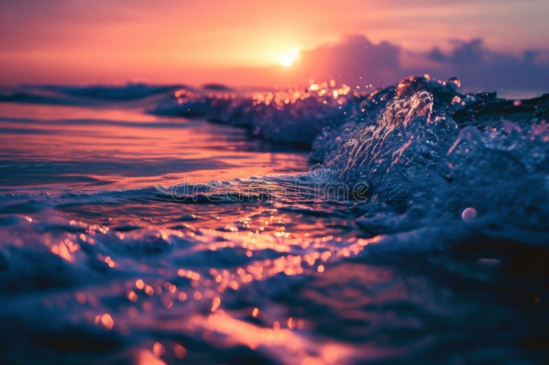 The Sun Sets in the Horizon As Its Golden Rays Illuminate the Rolling ...